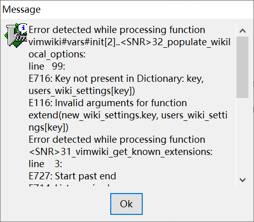 Fatal Error Cannot Open Vimwiki · Issue 980 · Vimwikivimwiki · Github 1283