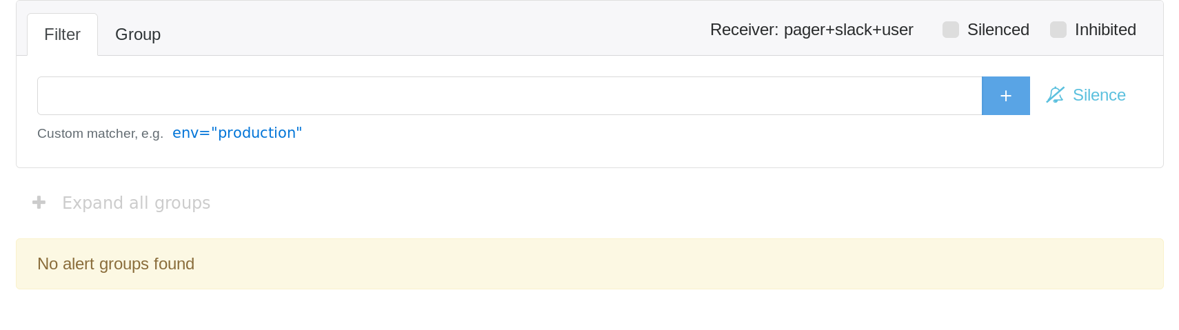 UI: filtering on receiver fails when the receiver contains special characters like '+' · Issue ...
