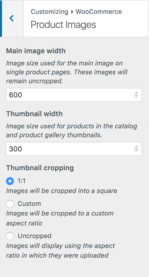 Storefront 2.2.6, missing Woocommerce image sizing · Issue #736 ...
