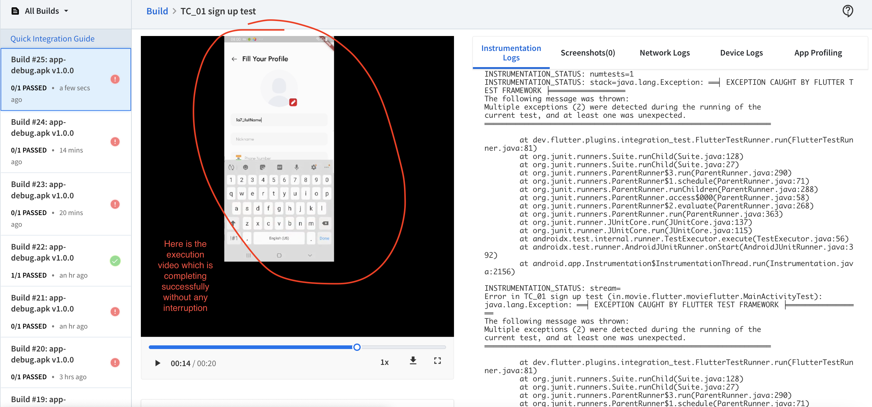 Multiple Exceptions 2 Were Detected During The Running Of The Current Test And At Least One