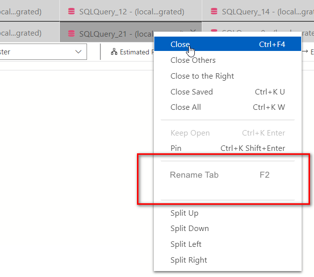 Allow to give tabs names without saving to a file · Issue #24988 · microsoft/azuredatastudio ...