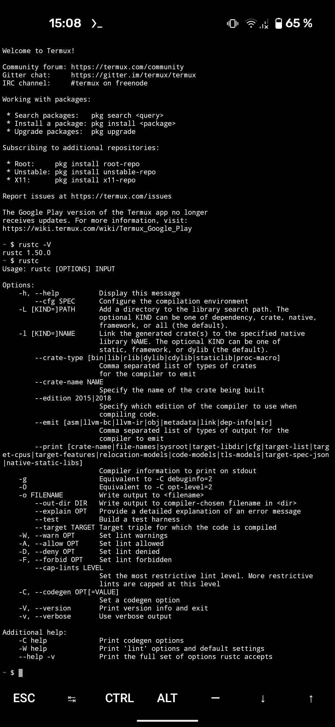 cargo: error: no override and no default toolchain set · Issue #6088 · termux/termux-packages ...