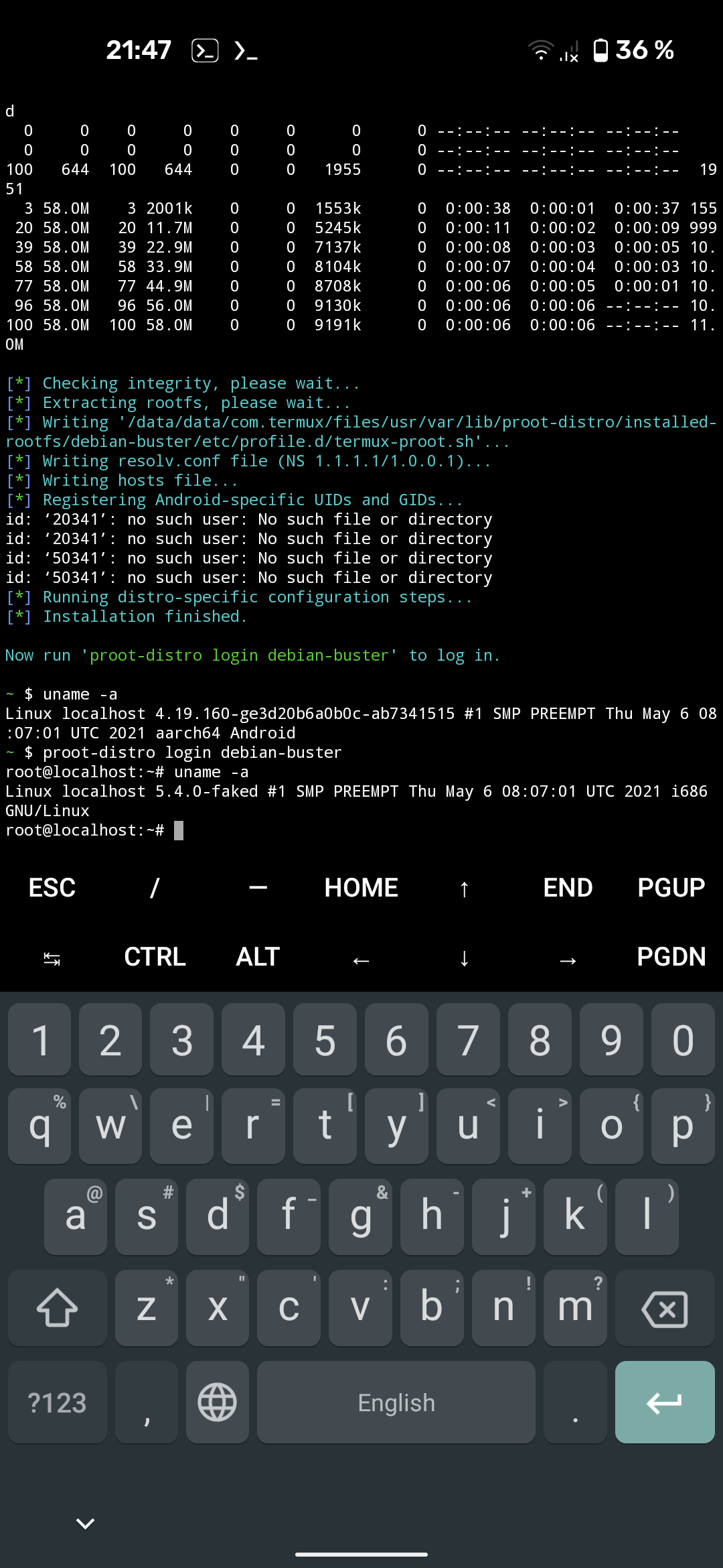 Proot Distro Qemu Mode Isnt Working · Issue 95 · Termuxproot Distro 