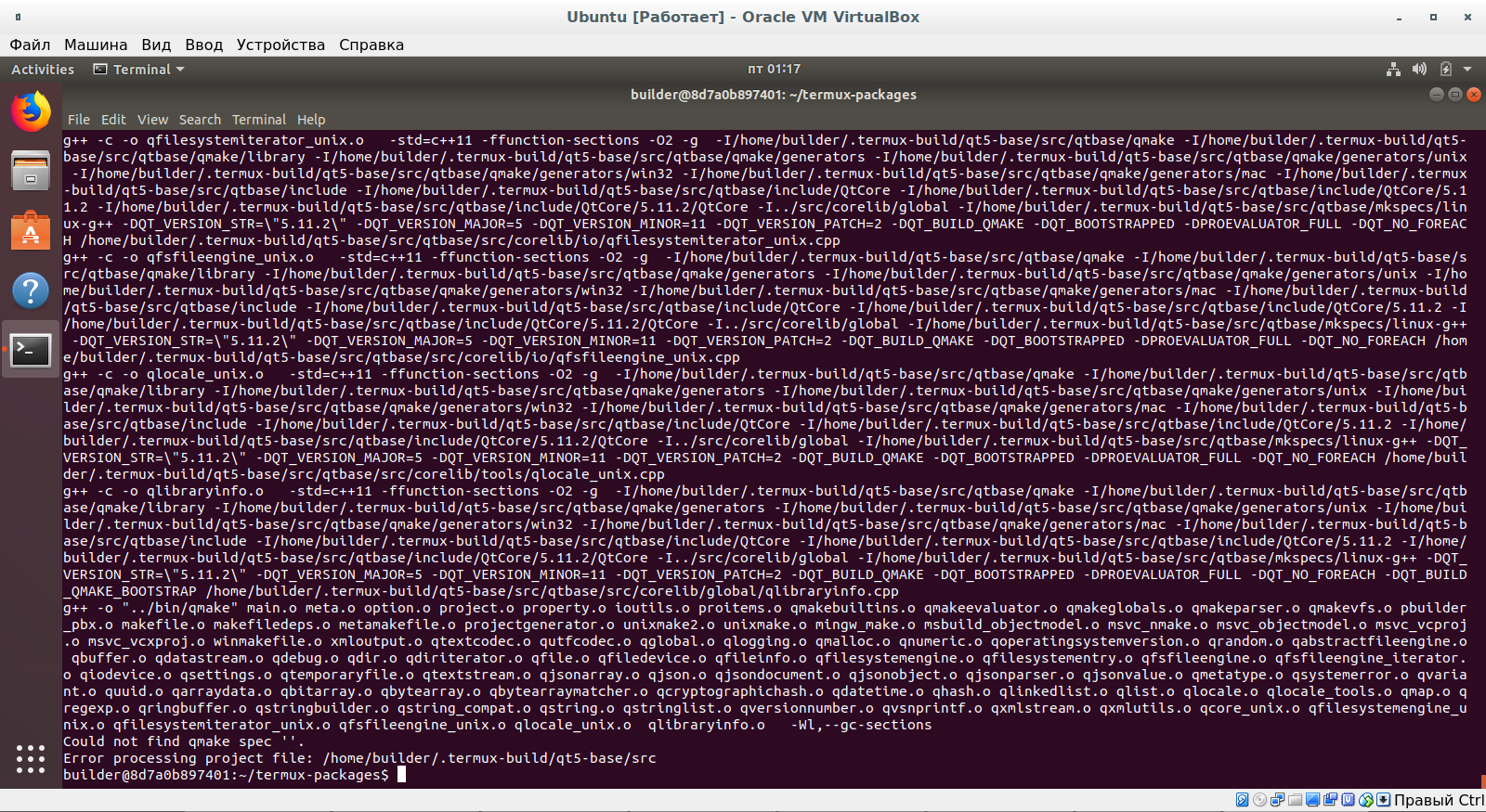 qt5-base build error: Could not find qmake spec ''. · Issue #13 ...