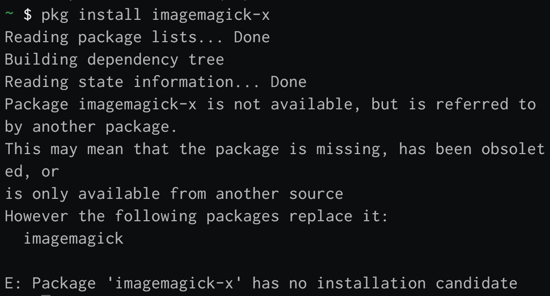 [INFO] Repository is in maintenance mode · Issue #222 · termux/x11-packages · GitHub