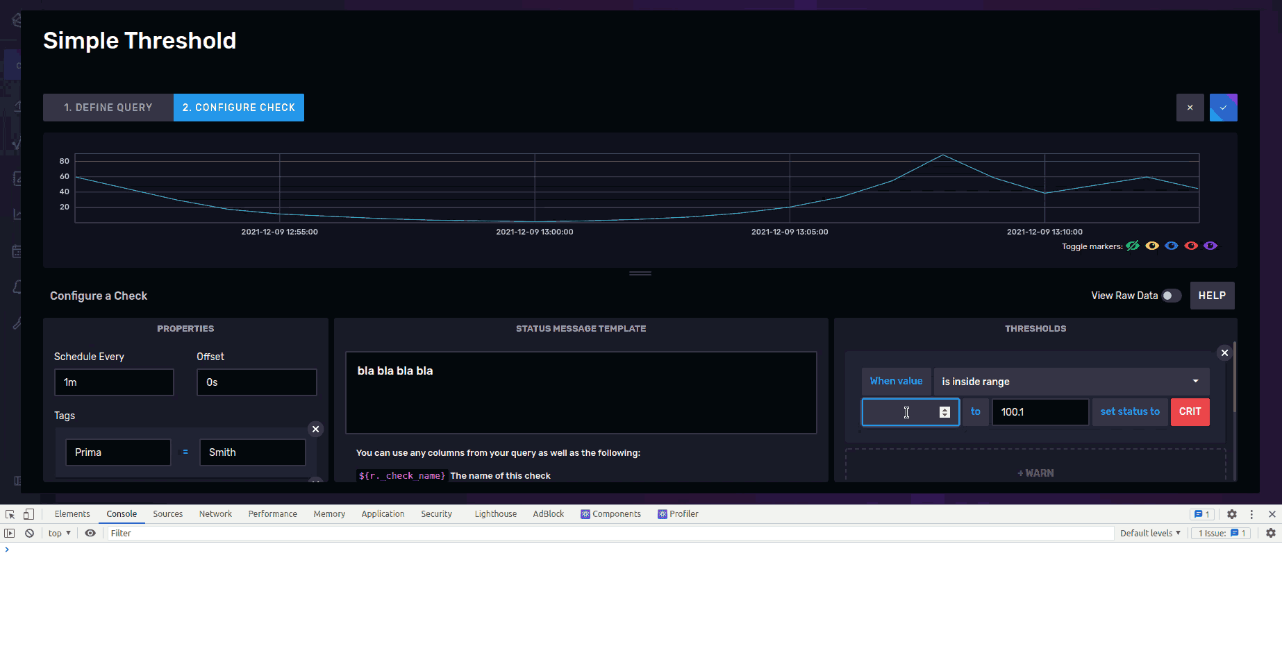 Check Threshold Definitions - threshold value of '0' disappears when opening threshold for edit ...