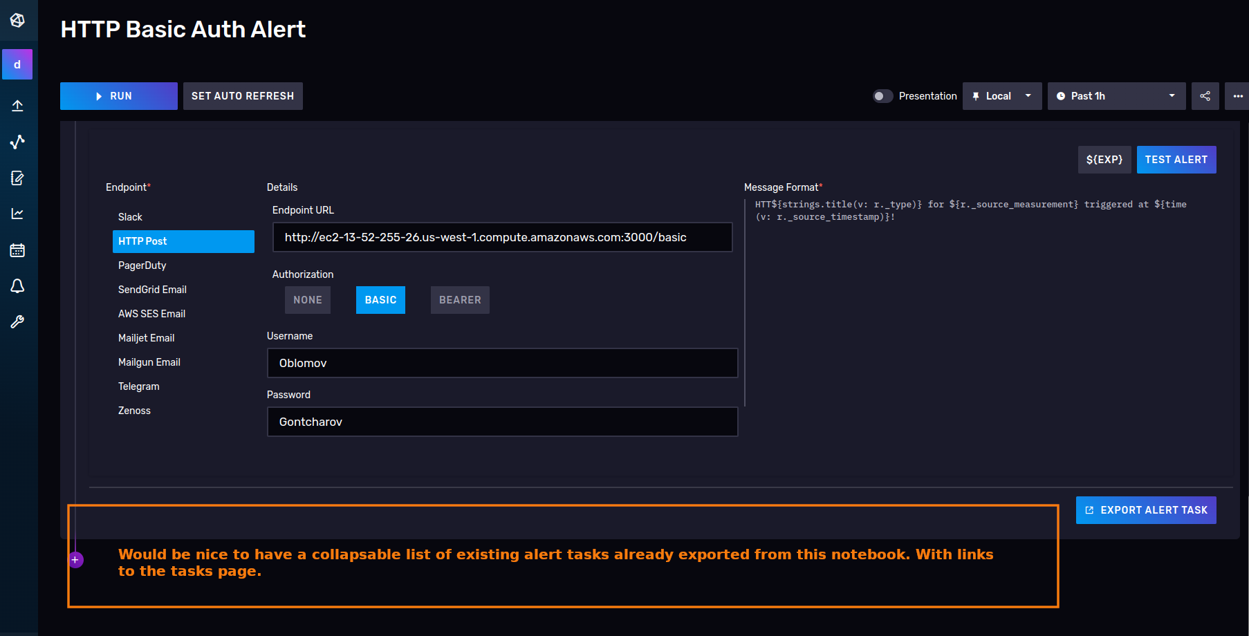 Notebook(Alert): Add into notebook list of already existing tasks generated from notebook ...