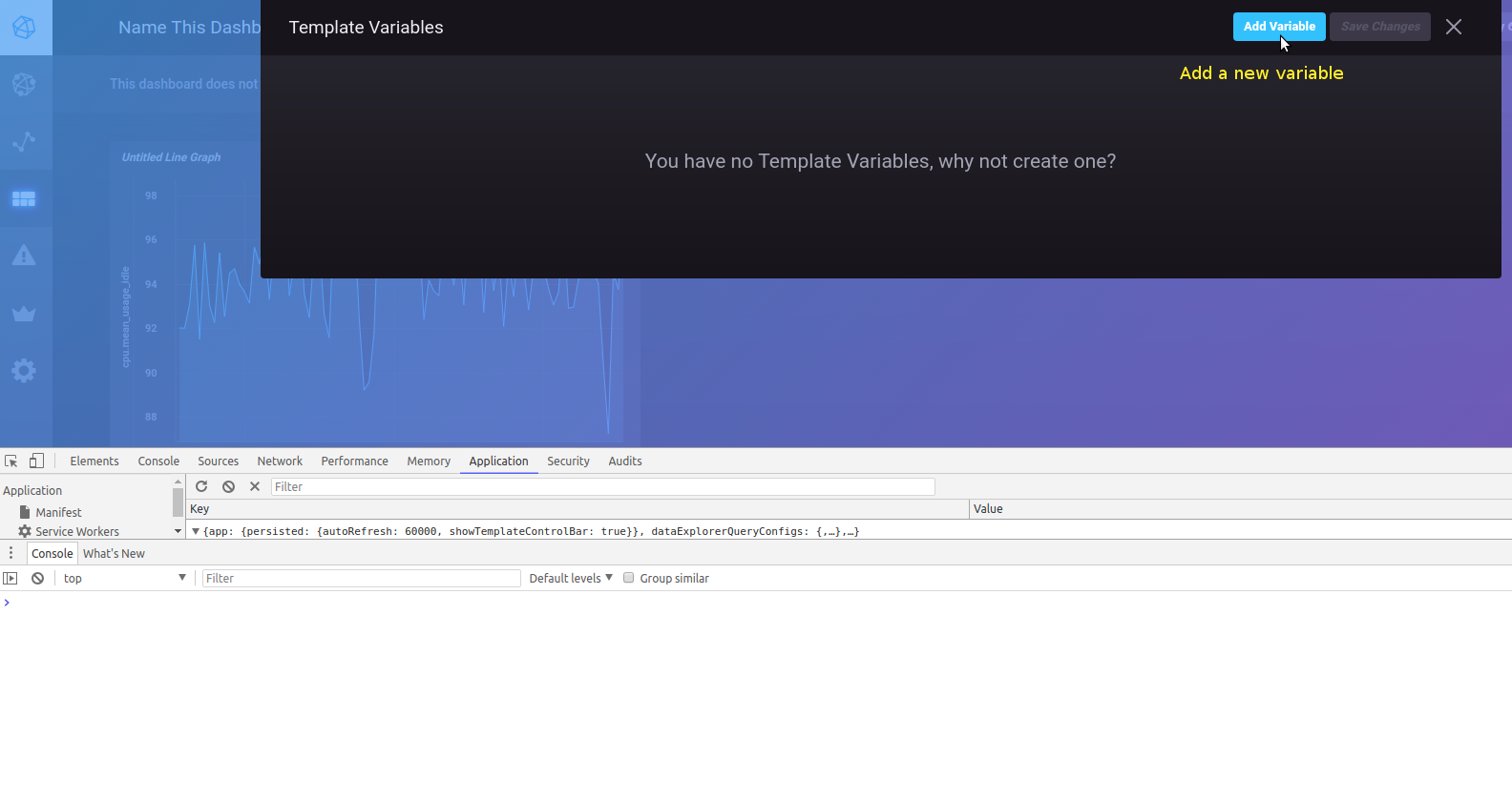Add Template Variable Type Tag Values Leads To Empty Key Drop