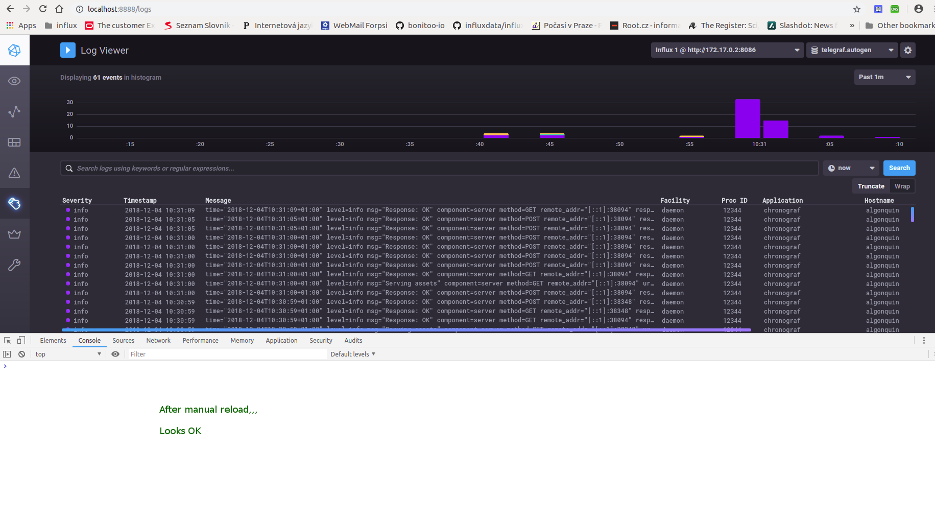 Logs Connection To Enterprise Cluster Logs Show Empty Page On First Load · Issue 4862