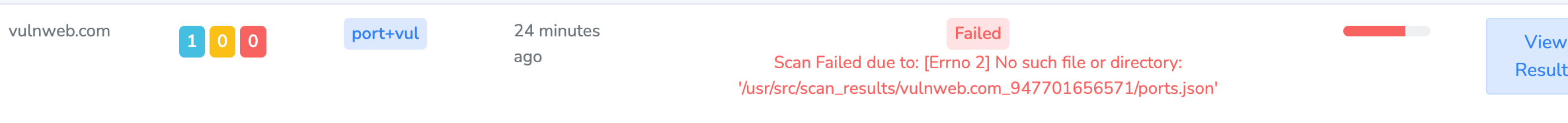 Port scan failed · Issue #830 · yogeshojha/rengine · GitHub