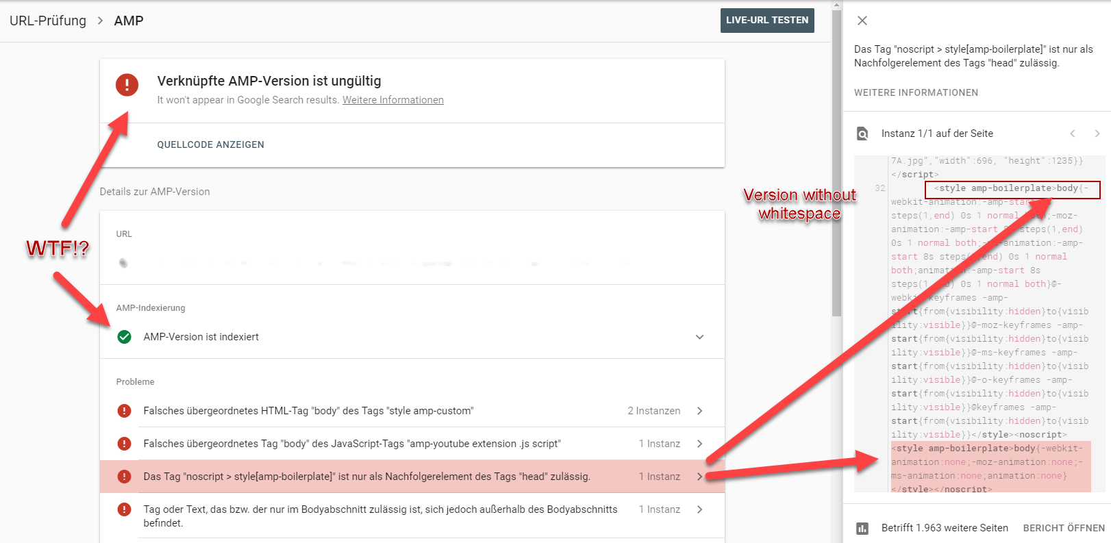 Boilerplate style code doesn't verify against Google AMP check · Issue #18462 · ampproject ...