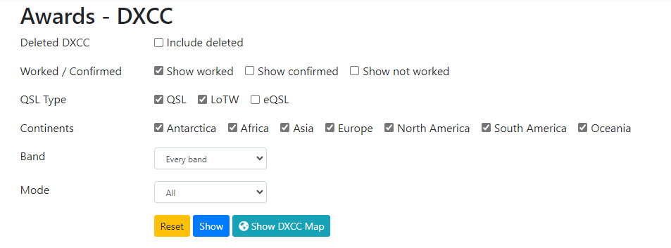 FEATURE REQUEST: Awards -> DXCC: Add option to show only unconfirmed QSOs · Issue #2261 ...