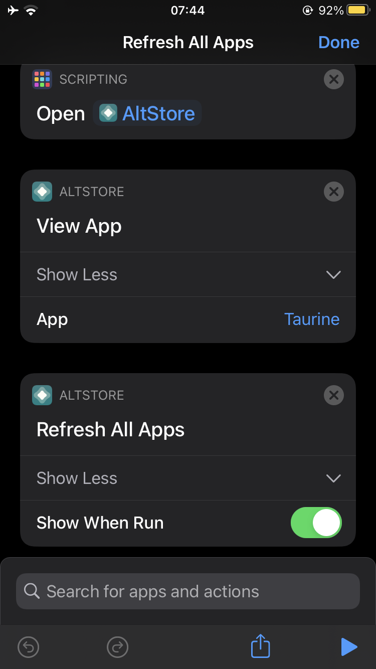 [BUG] “Refresh all apps” iOS shortcut always fails due to reinstallation of SideStore ...