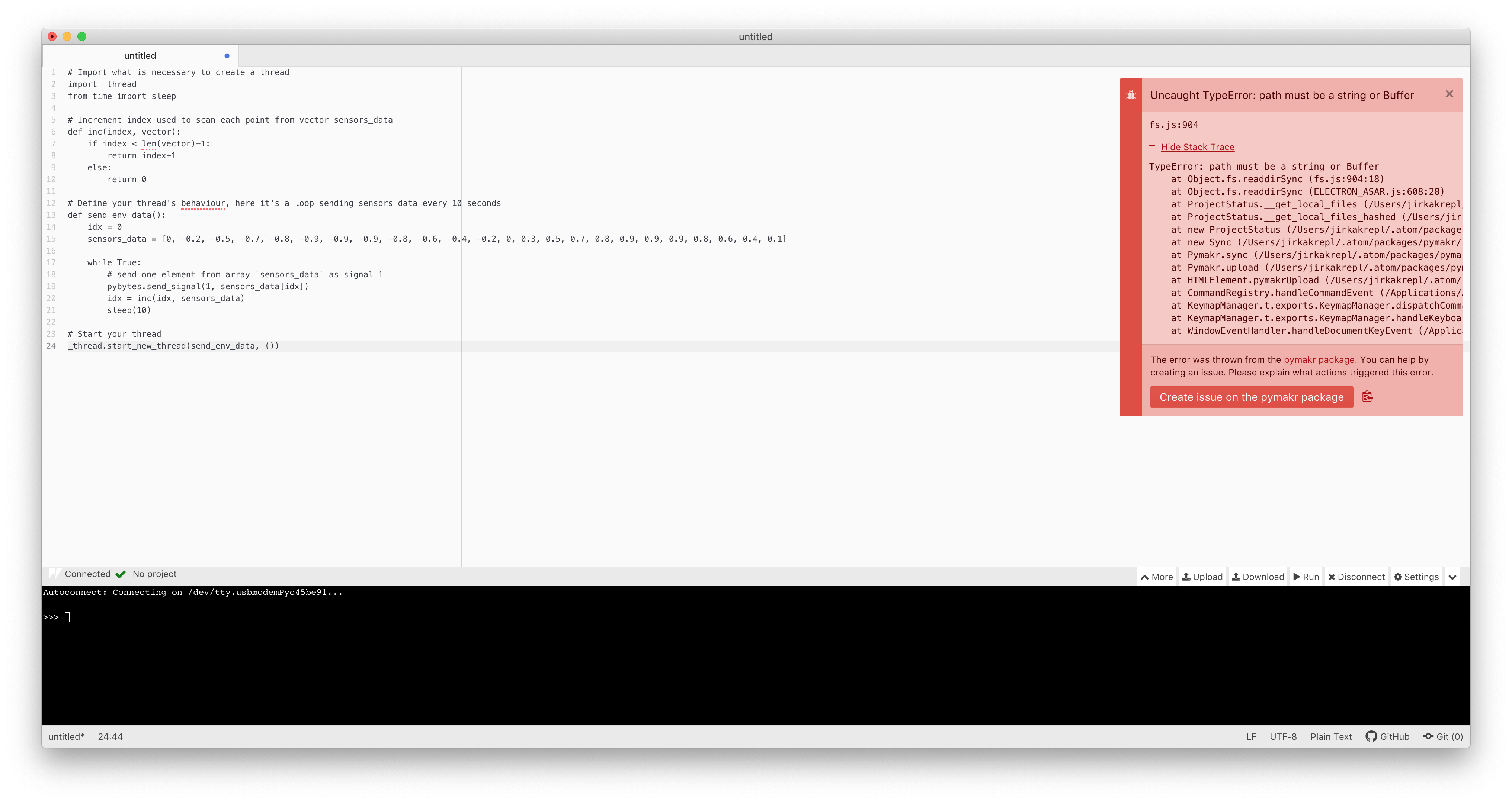 [upload File Without Project] Uncaught Typeerror Path Must Be A String