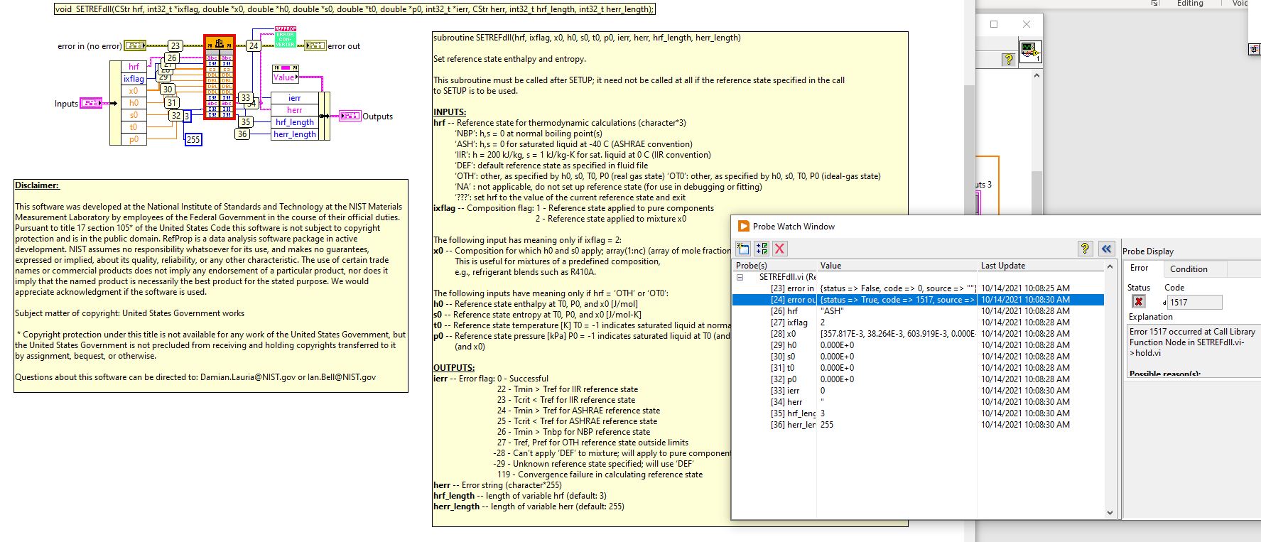Refprop in Labview discrepancies · Issue #408 · usnistgov/REFPROP ...