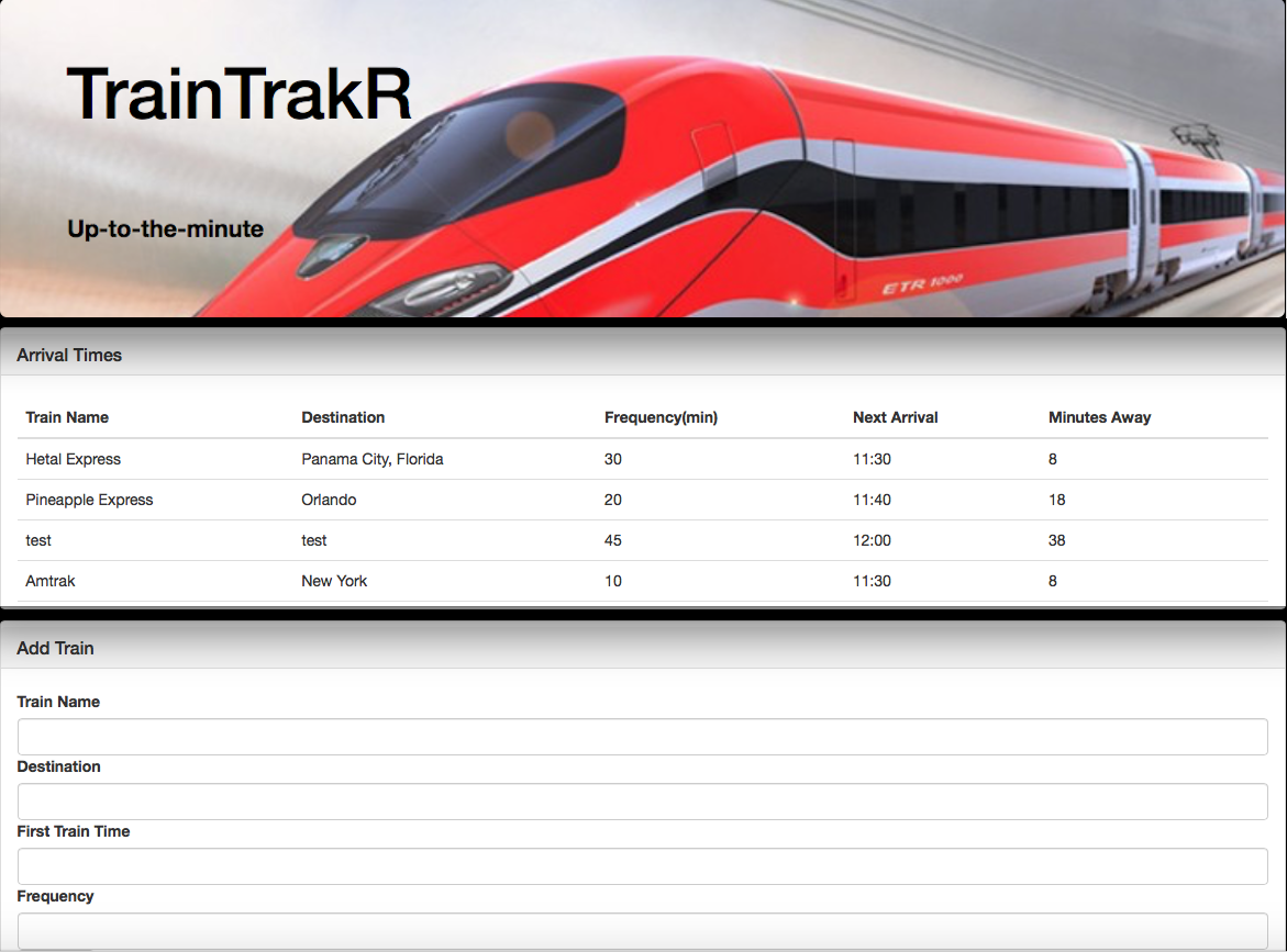 GitHub - chandrakellwan/TrainTrakR