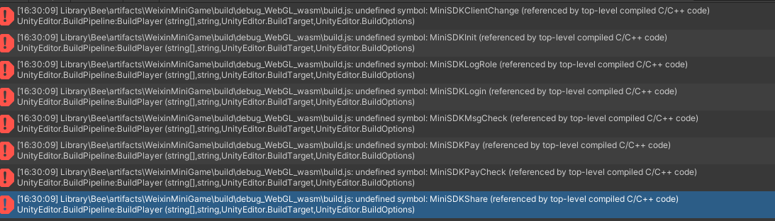 团结引擎转换微信小游戏报错 · Issue 575 · Wechat Miniprogram Minigame Unity Webgl