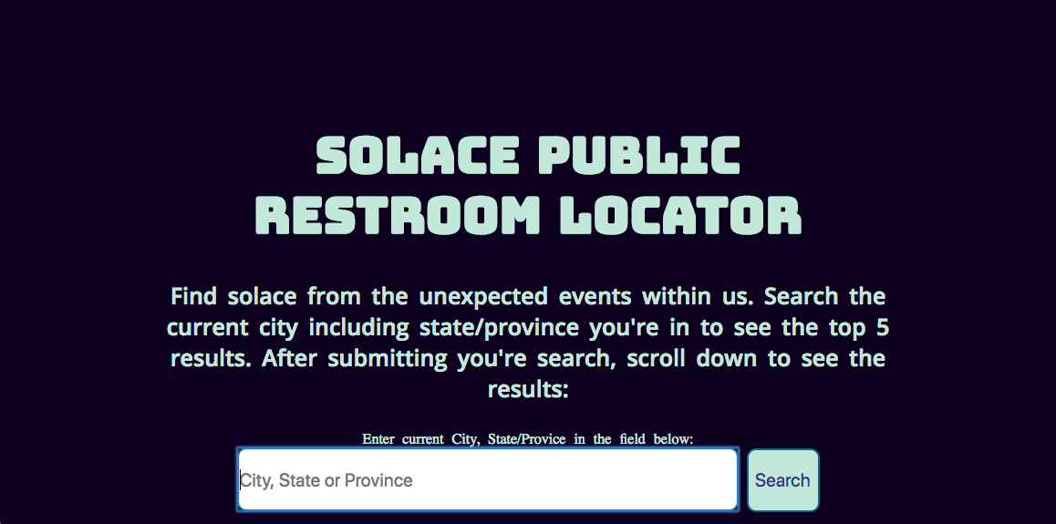 GitHub - SweatyKeys/solace_app: API project using AJAX