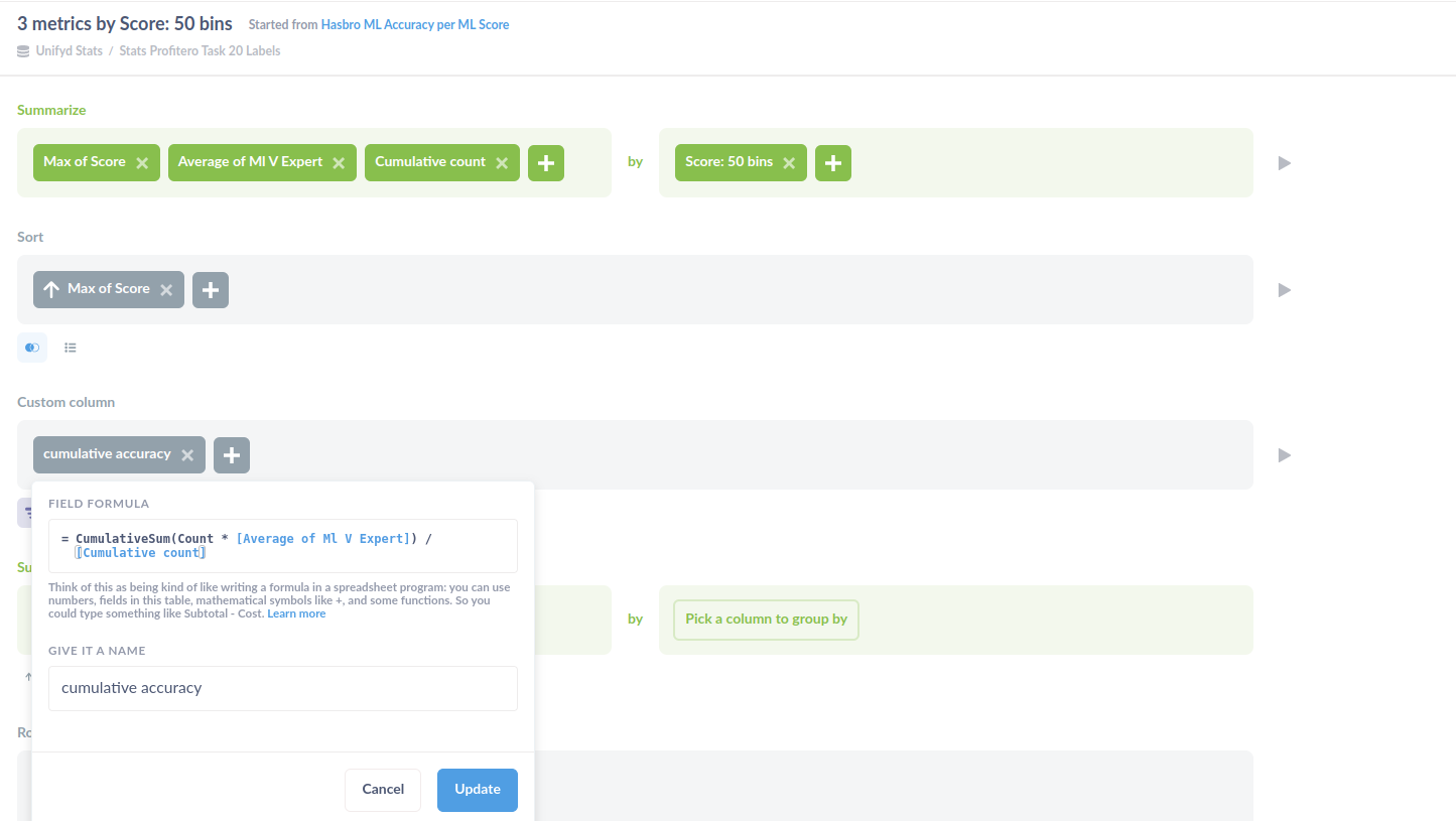 Cumulative Sum/Count fails when there's a custom column after the calculation · Issue #13634 ...