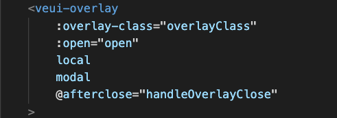 overlay 组件 afterclose 事件没有触发 · Issue #794 · ecomfe/veui · GitHub