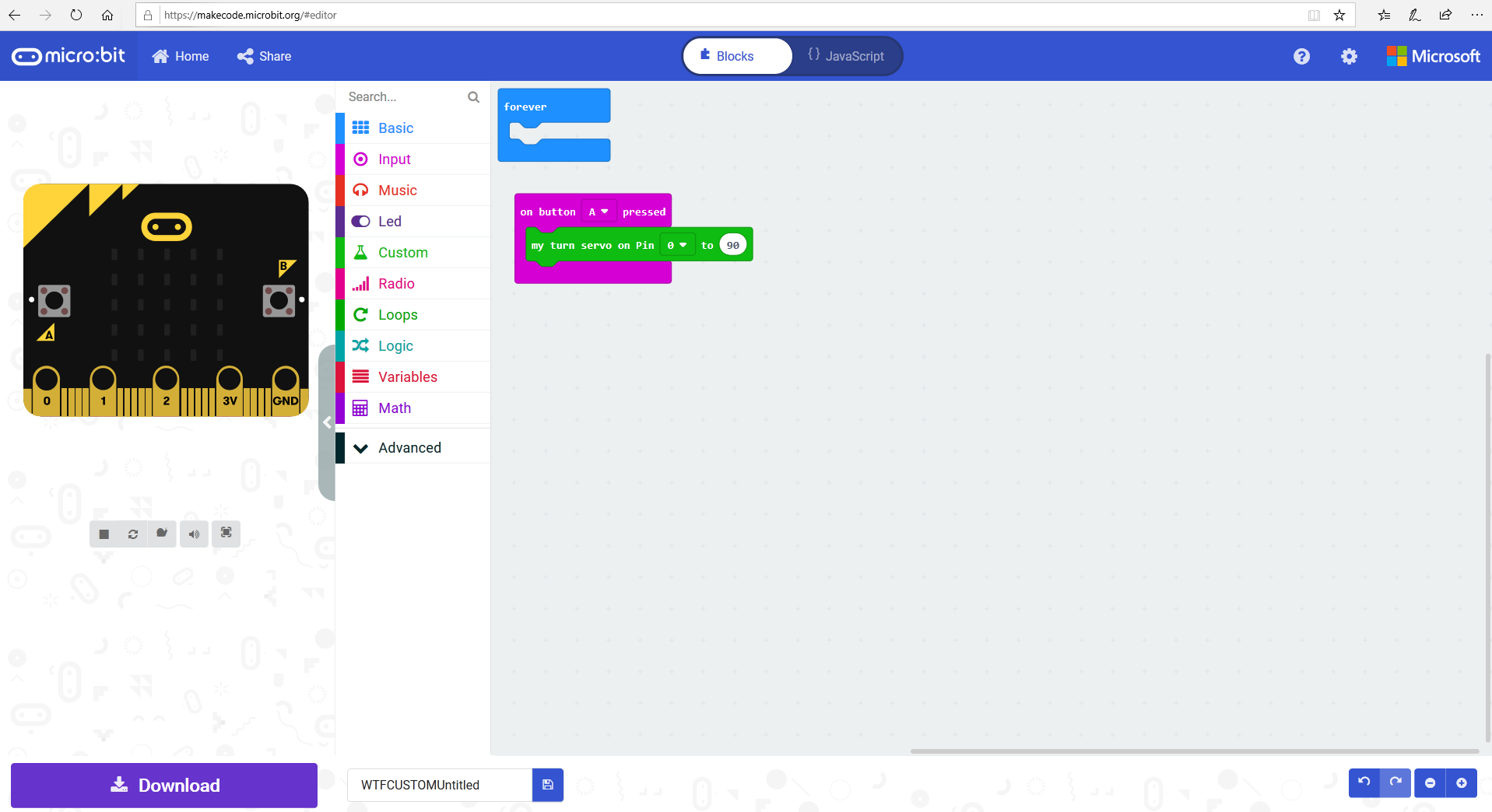 Simulator inconsistency in showing servos. · Issue #2622 · microsoft/pxt-microbit · GitHub
