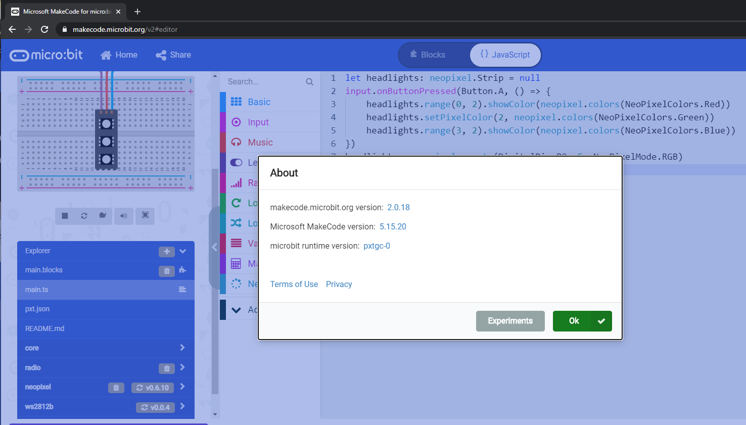 Compiler /Editor Error in V3 vs V2 makecode · Issue #3325 · microsoft/pxt-microbit · GitHub