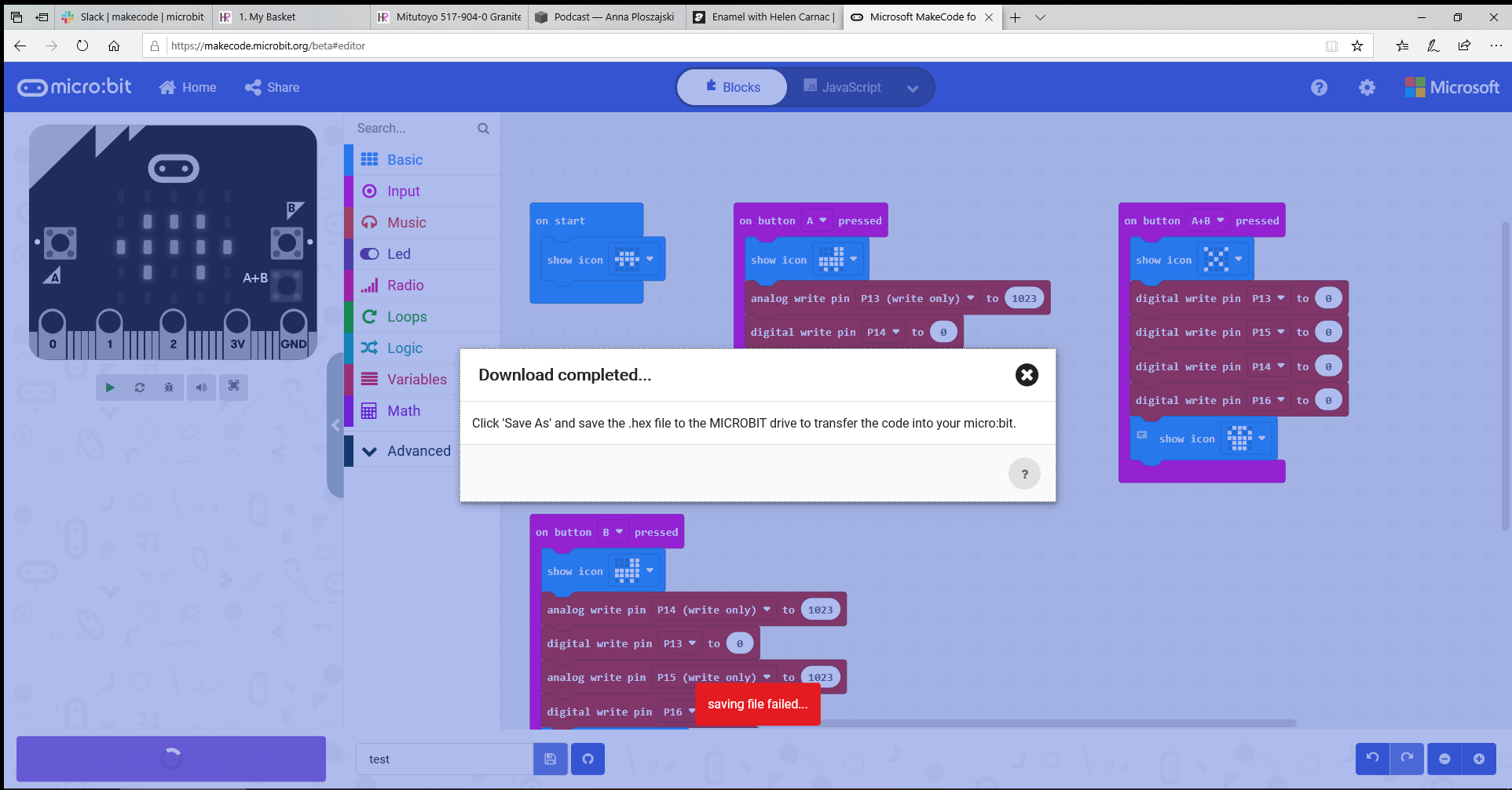 Makecode Fails To Create Hex File · Issue 3553 · Microsoftpxt Microbit · Github