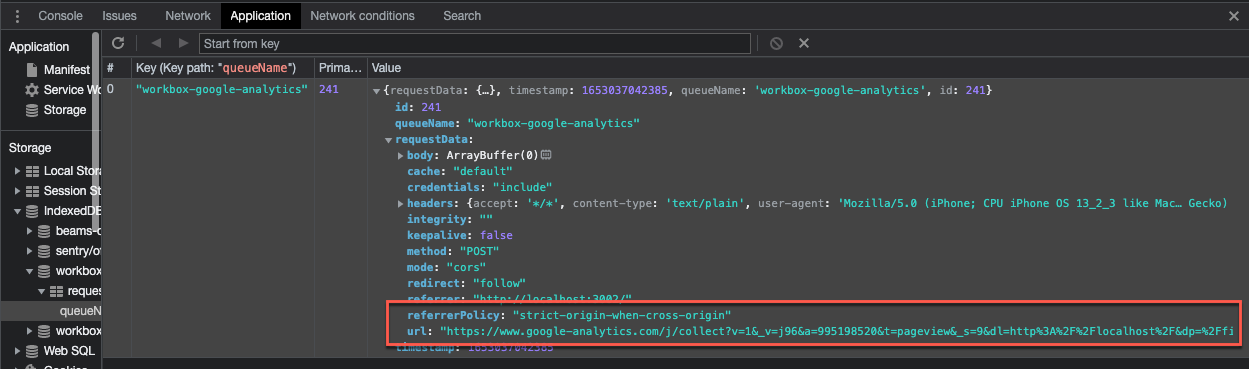 `workbox-google-analytics` disregard payload parameters when it's a POST request · Issue #3081 ...