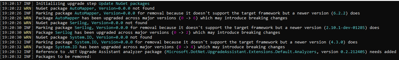 When i make use of Central Package Management, it cannot detect the package versions in the ...