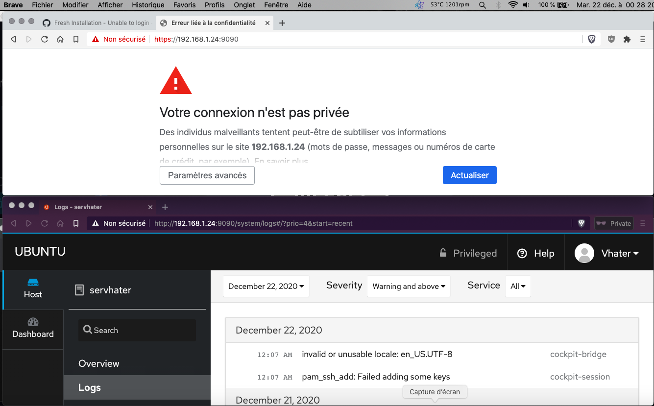 Fresh Installation - Unable to login · Issue #13413 · cockpit-project ...