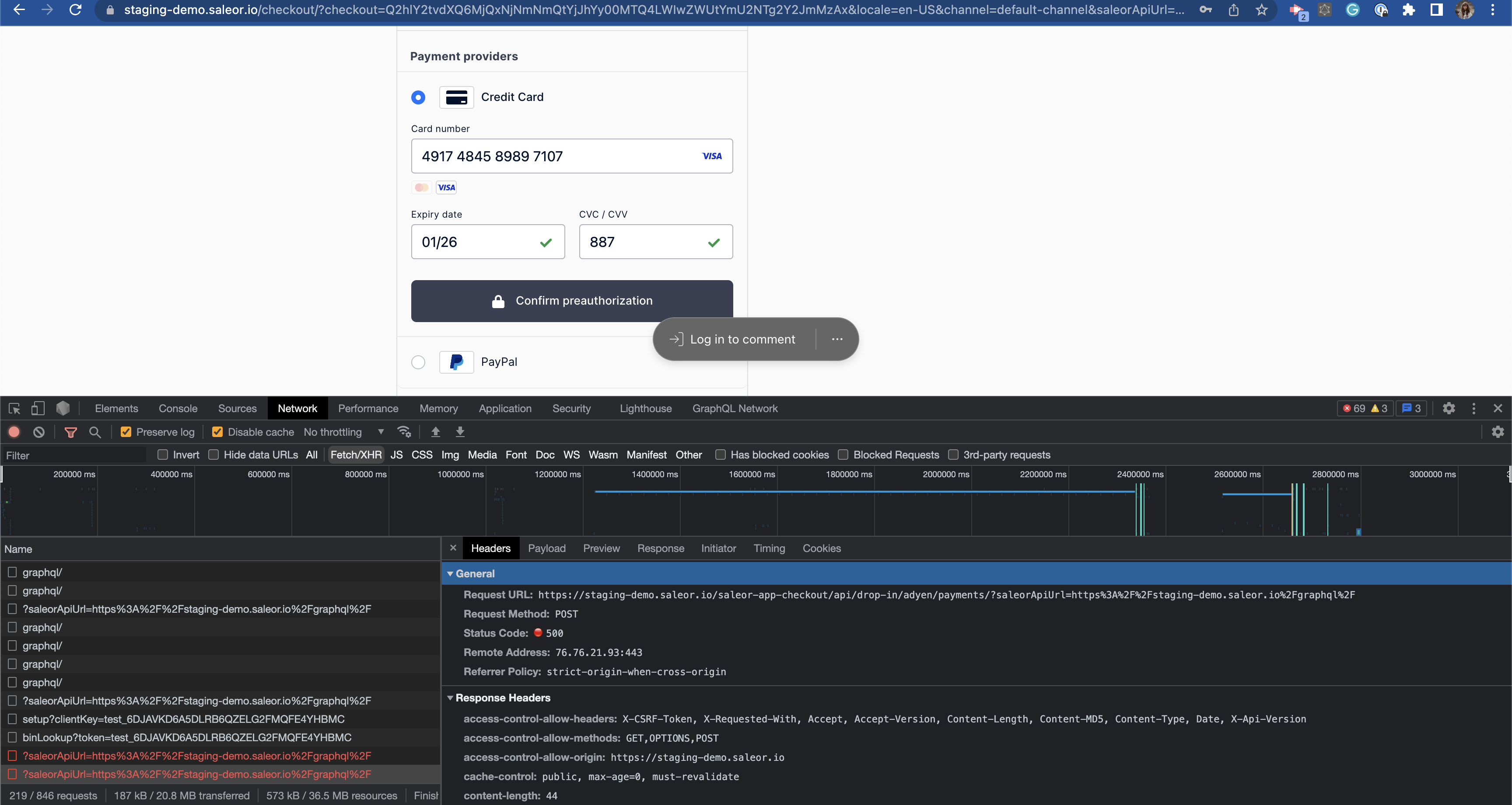 Error creating order for adyen · Issue #760 · saleor/storefront · GitHub
