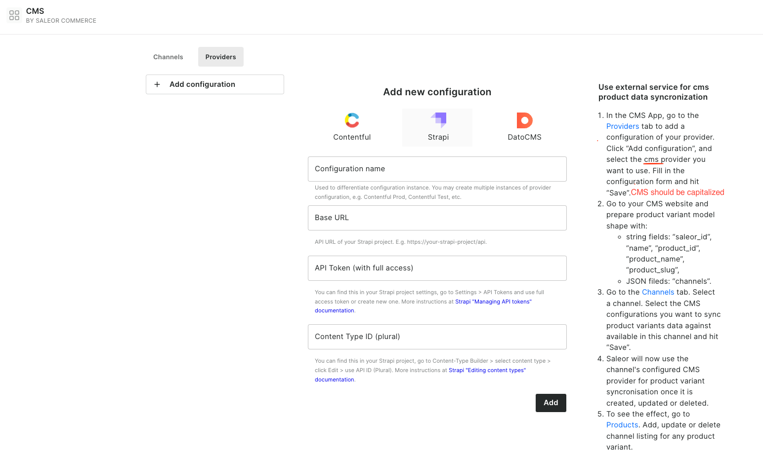 QA: CMS App · Issue #314 · saleor/apps · GitHub