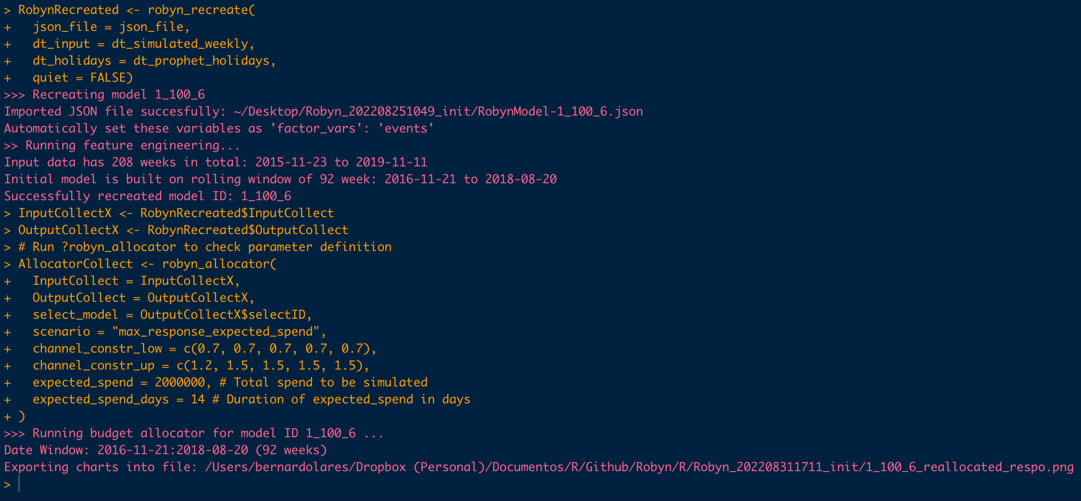 Unable to run robyn_allocator after loading a model using robyn_recreate · Issue #481 ...
