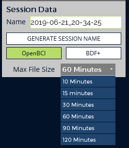 Add support to prevent long recordings · Issue #461 · OpenBCI/OpenBCI_GUI · GitHub