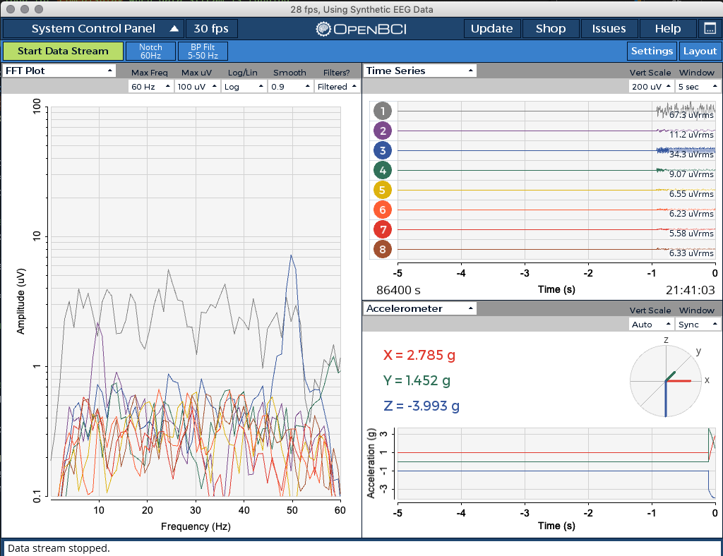 Add Prominent Time Display for all data modes · Issue #635 · OpenBCI/OpenBCI_GUI · GitHub
