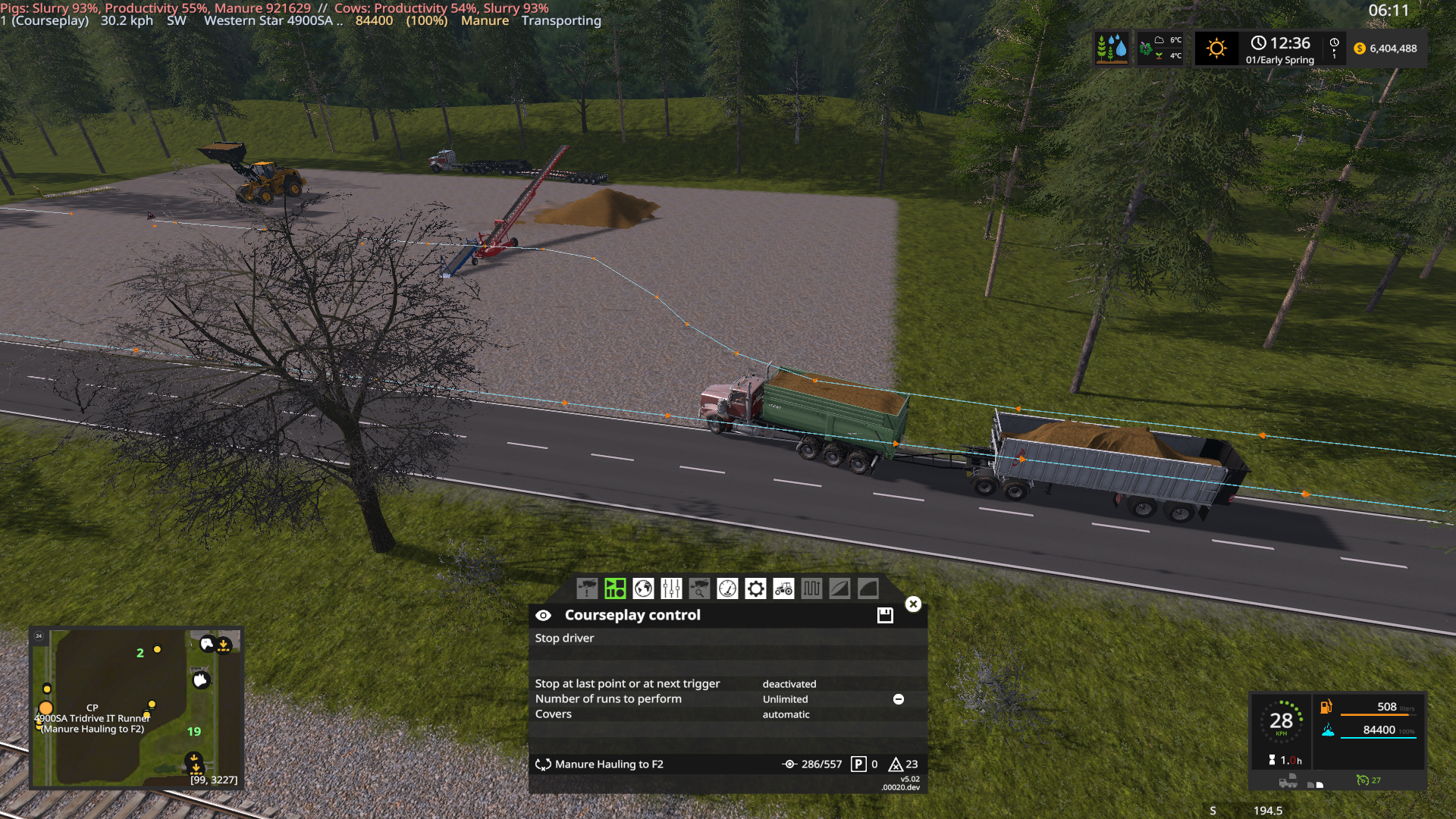 Courseplay freeze when ITRunner truck approaches unload point(Patch 1.5 ...