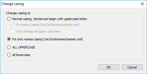 Change Casing on Names Only Worked Once! · Issue #2461 · SubtitleEdit/subtitleedit · GitHub