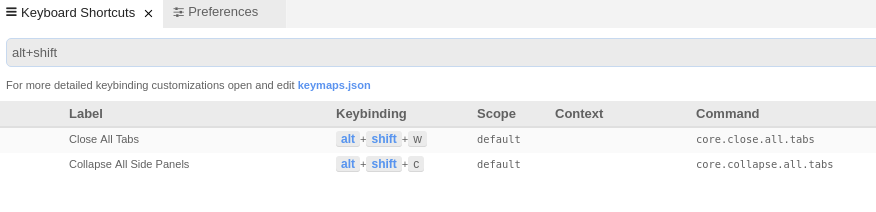 [keybindings] Keybinding search should ignore the key order · Issue ...