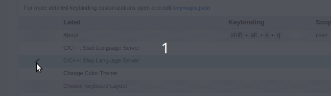 [keybindings] "edit" and "reset" icons not displayed properly · Issue #5502 · eclipse-theia ...