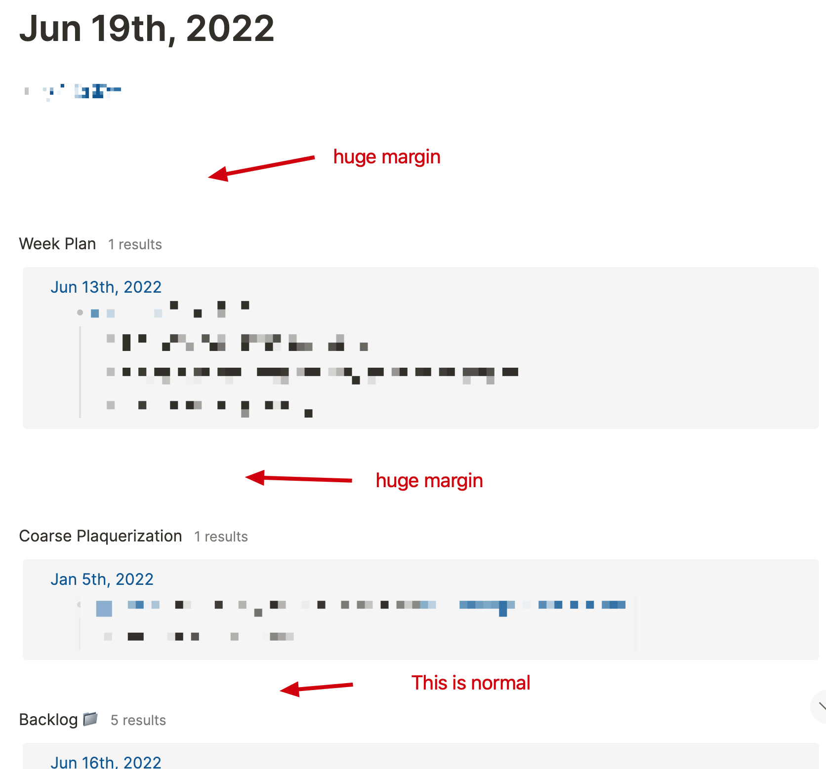 Empty Query Results Still Take Up Spaces On Journal Pages · Issue 5755 · Logseqlogseq · Github