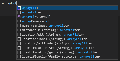 bug: Autocompletion extension gives different results for same prefix ...
