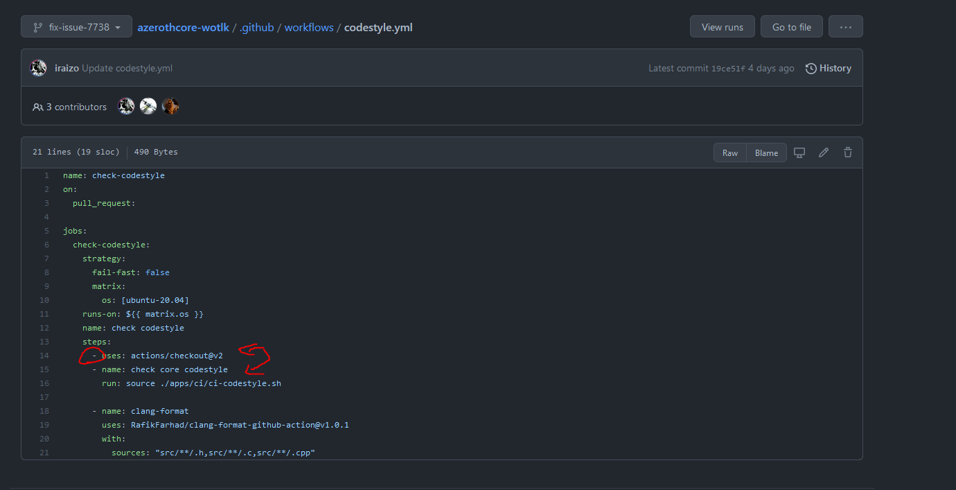Feature: clang-format action · Issue #7738 · azerothcore/azerothcore-wotlk · GitHub