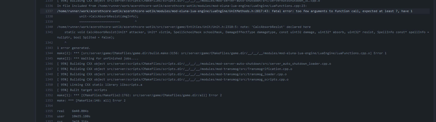 Server does not compile with modules · Issue #8242 · azerothcore/azerothcore-wotlk · GitHub