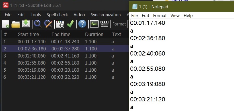 subs only start time no have End time, How to import? · Issue #5811 ...
