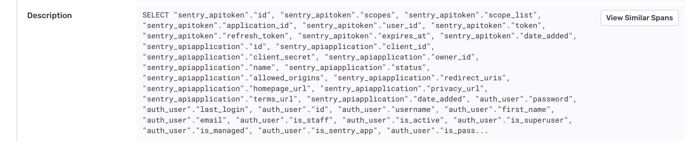 Span description being truncated due to Django db query being too long · Issue #1953 · getsentry ...