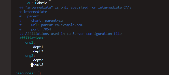 Hlf Ca Setting Multi Affiliation In Valuesyaml Can Not Run · Issue 13306 · Helmcharts · Github
