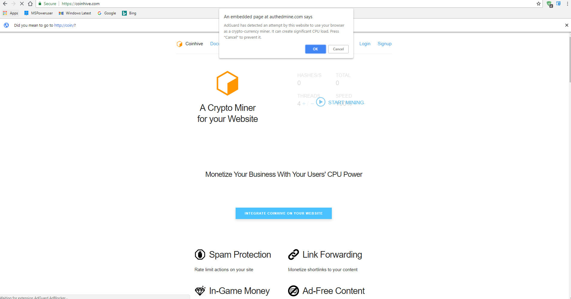 AdGuard not detecting mining scripts on Edge · Issue #1031 · AdguardTeam/AdguardBrowserExtension ...