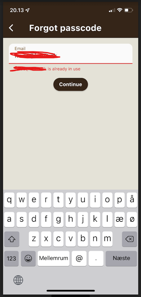 [BUG] Forgot passcode flow checks for duplicate email · Issue #324 ...