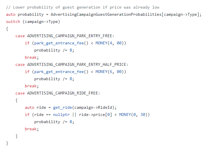 Free Ride Tickets campaign's penalty is wrong · Issue #17527 · OpenRCT2 ...