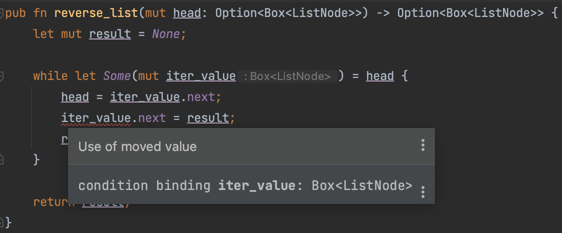 False Positive Use Of Moved Value · Issue 9617 · Intellij Rustintellij Rust · Github 